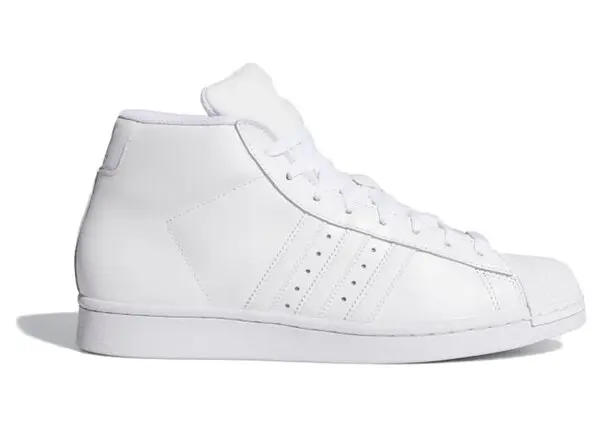 Adidas Pro Model High-top Sneakers - Cloud White