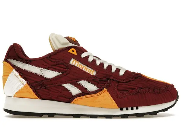 REEBOK Classic Leather Pump Market Sneakers - Classic Burgundy/collegiate Gold/chalk