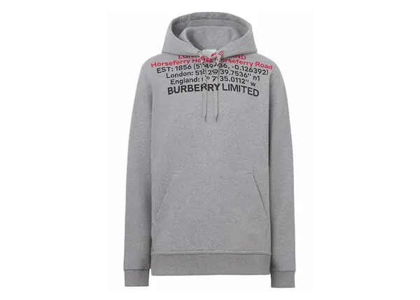 Burberry Horseferry Location Print Hoodie