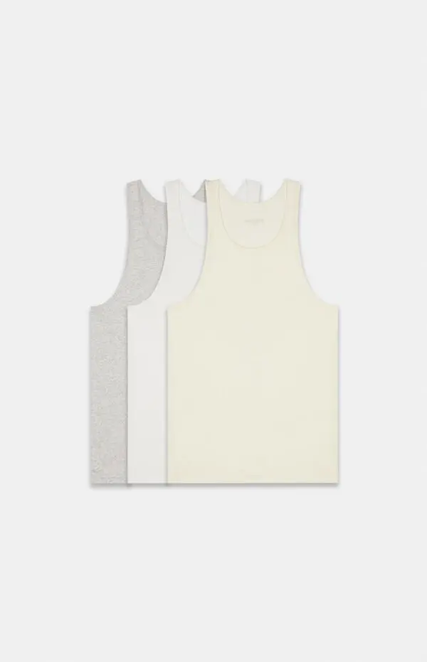 Fear Of God Essentials 3-pack Tank Tops - Multi/natural