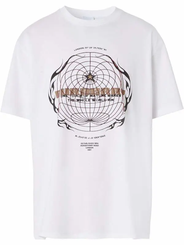 Burberry Globegraphic T-shirt - White