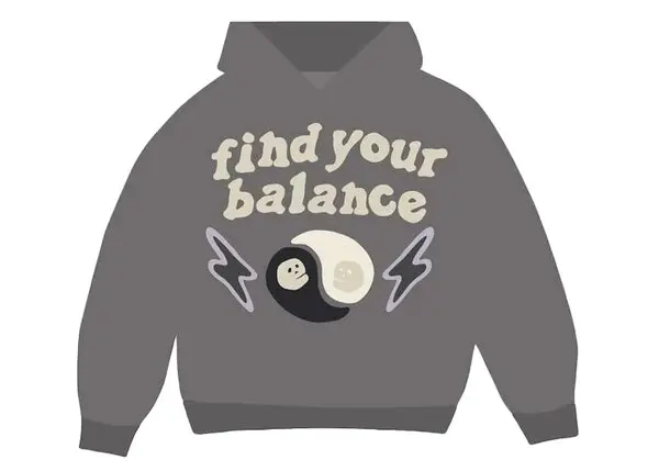 BROKEN PLANET Find Your Balance Hoodie - Ash Grey