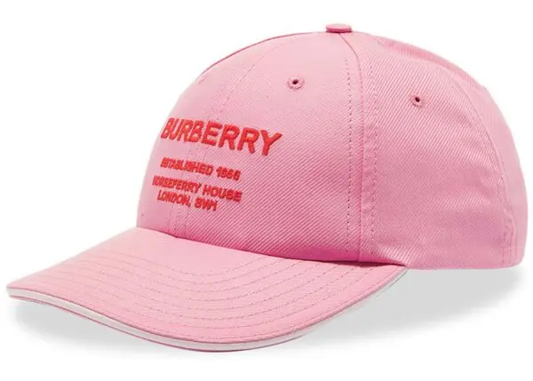 Burberry Horseferry Motif Baseball Cap - Primrose Pink