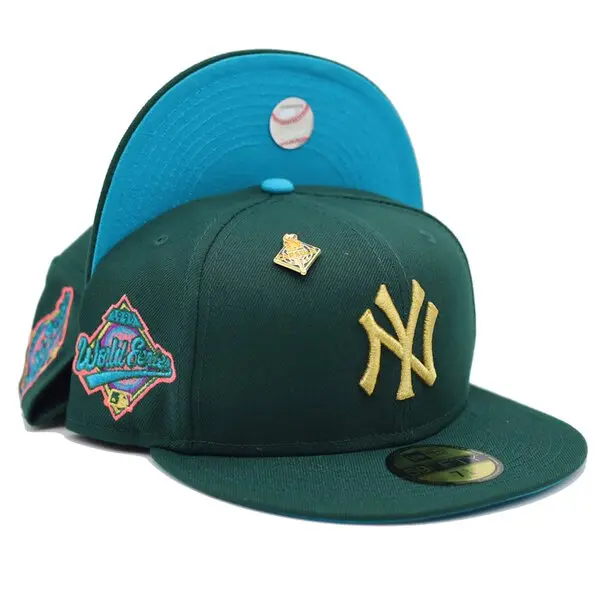 HELLSTAR Bape College New Era Cap - Green/blue
