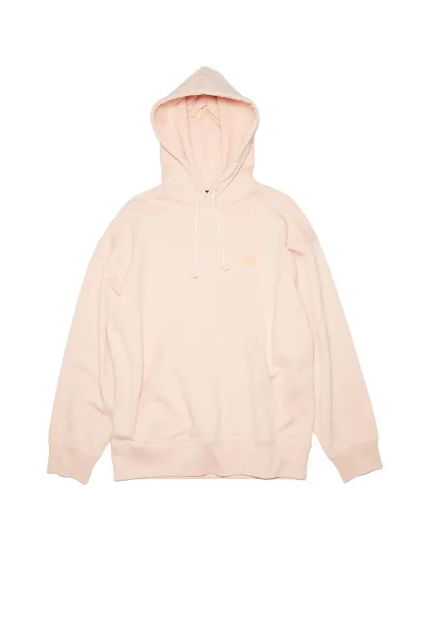 Acne Studios Face Patch Logo Hooded Sweatshirt - Powder Pink