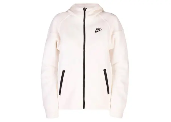Nike Sportswear Tech Fleece Windrunner Full-zip Hoodie - Pale Ivory/black