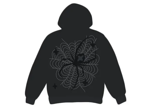 BROKEN PLANET Spider Web Zip Up Hoodie