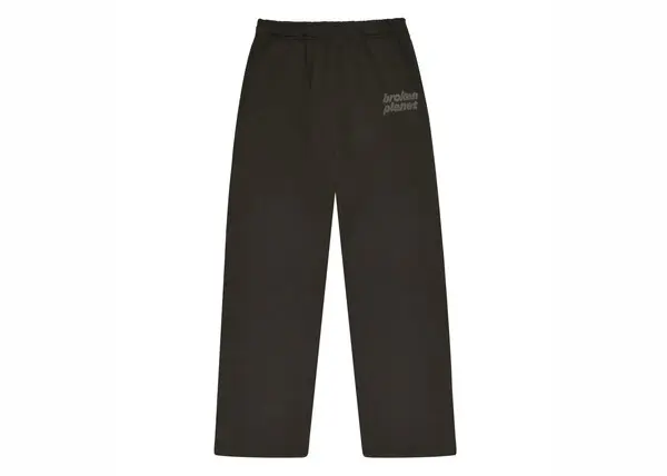 BROKEN PLANET Straight Leg Sweatpants - Black