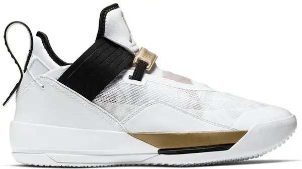 JORDAN Xxxiii Se Fiba Sneakers - White/metallic Gold/black