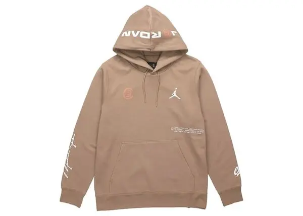 JORDAN X Clot Crossover Logo Printed Hoodie