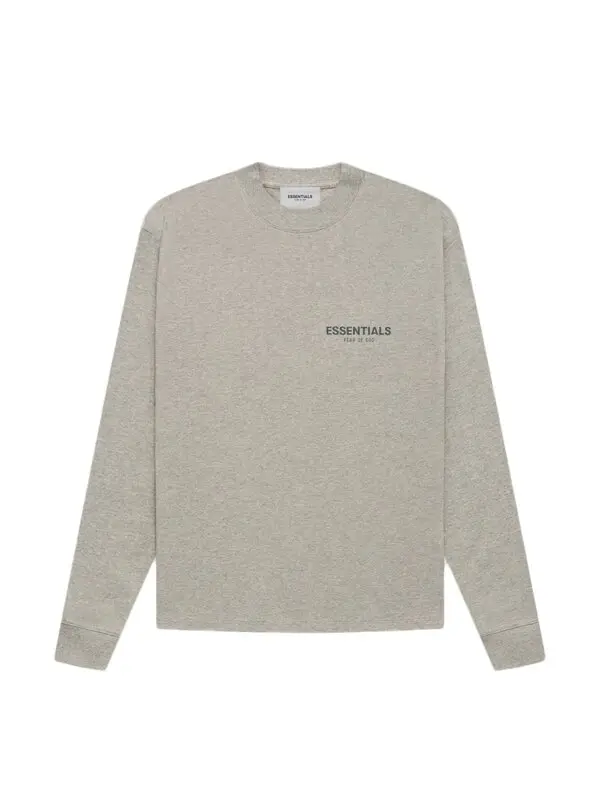 Fear Of God Essentials Core Collection Long Sleeve T-shirt - Dark Heather Oatmeal