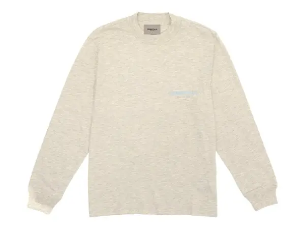 Fear Of God Essentials Core Collection Long Sleeve T-shirt - Light Heather Oatmeal
