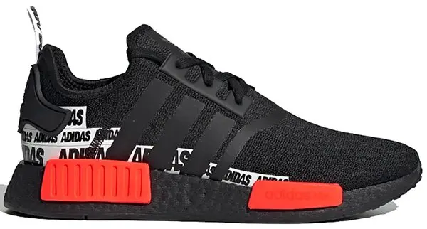 Adidas Nmd R1 Label Pack Sneakers - Core Black/solar Red