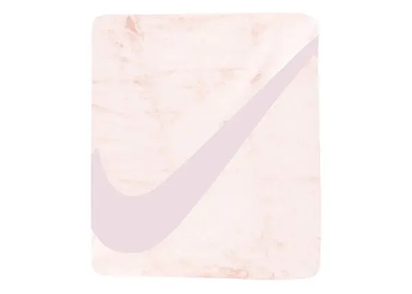 Nike Swoosh Faux Fur Blanket - Light Soft Pink/pink Foam
