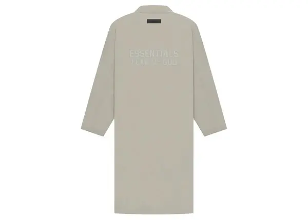Fear Of God Essentials Long Coat - Seal