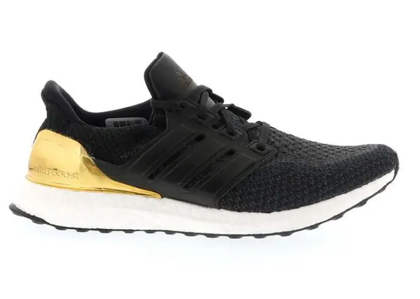 Adidas Ultra Boost 2.0 Gold Medalin Sneakers - Core Black/metallic Gold