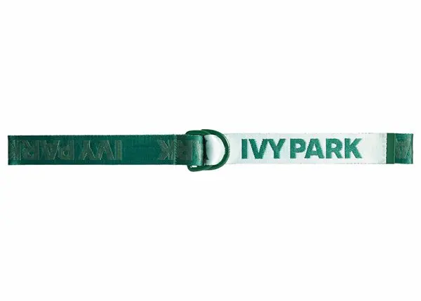 Adidas Ivy Park Logo Belt - Dark Green