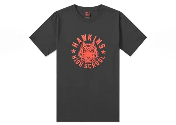 Nike X Stranger Things Hawkins High Tee Shirt - Black