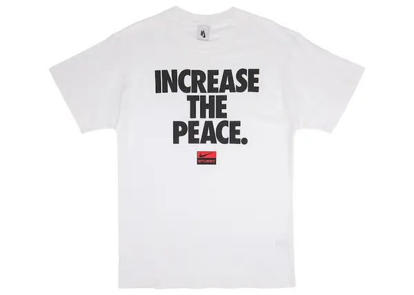 Nike X Stussy Increase The Peace Tee Shirt - White