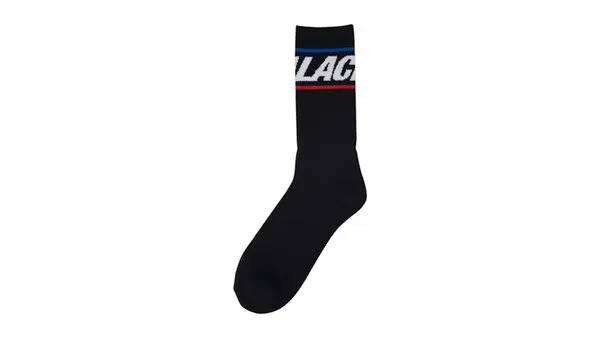 PALACE Argyle Patterned Socks - Black