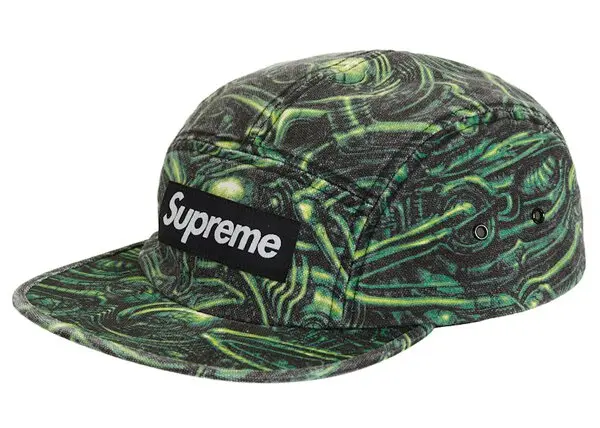 Supreme H.r. Giger Camp Cap - Green