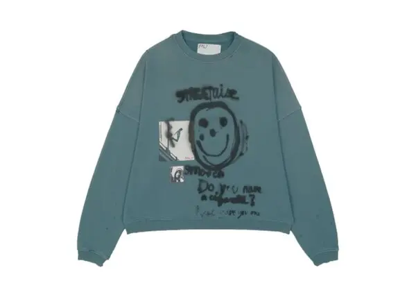 PALY HOLLYWOOD Acne Studios Zip Hoodie - Teal