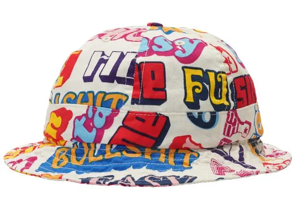 Supreme Hysteric Glamour Text Bucket Hat - White