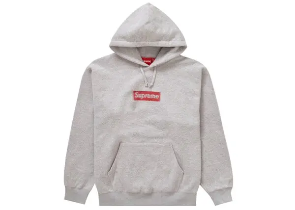 Supreme Inside Out Box Logo Hooded Sweatshirt - Heather Grey