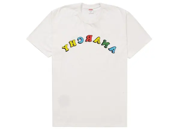 Supreme Jamie Reid Anarchy Tee Shirt - White