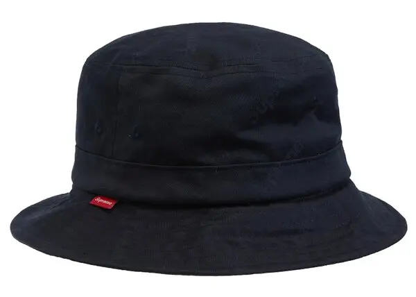 Supreme Jacquard Logos Twill Crusher Hat - Navy Blue