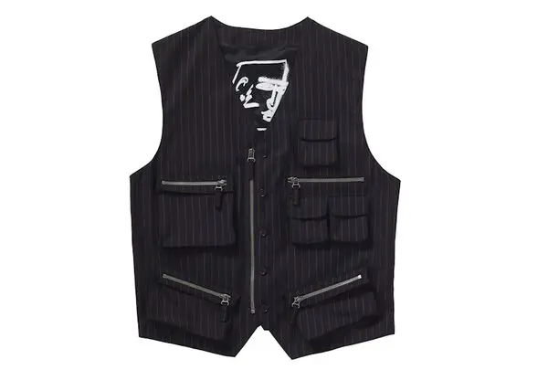 Supreme Jean Paul Gaultier Pinstripe Cargo Suit Vest