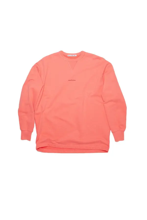 Acne Studios Logo Crewneck Sweatshirt - Salmon Pink