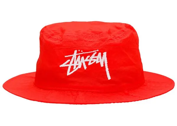 Nike X Stussy Bucket Hat - Habanero Red