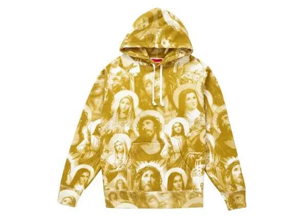 Supreme Jesus And Mary Hooded Sweatshirt