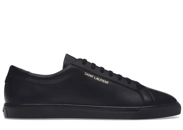 Saint Laurent Andy Low Sneakers - Black