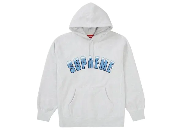 Supreme Icy Arc Hooded Sweatshirt - Ash Grey