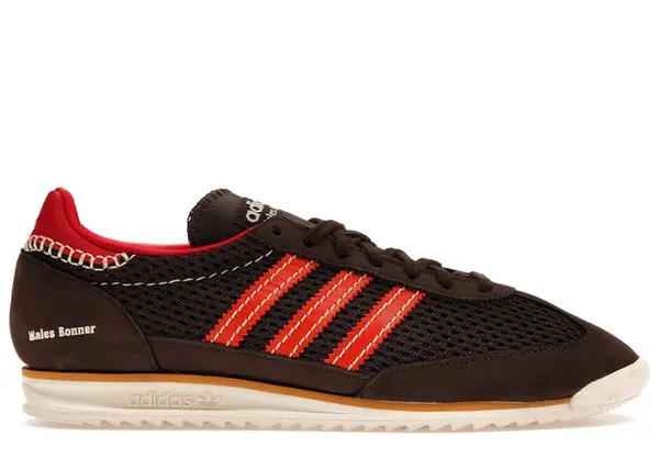 Adidas Sl 72 Knit Wales Bonner Sneakers - Dark Brown/collegiate Orange/cream White