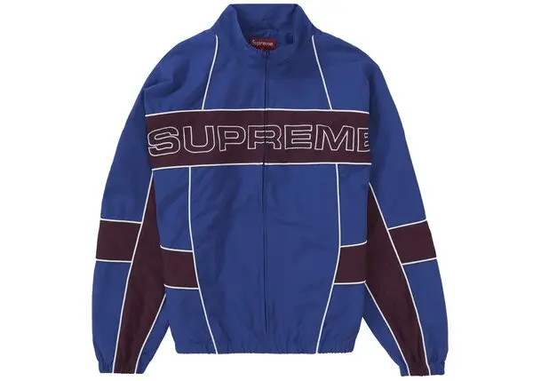 Supreme Jacquard Panel Track Jacket - Royal