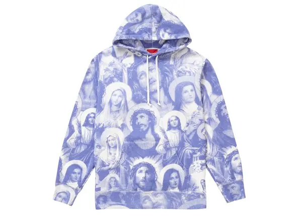 Supreme Jesus And Mary Hooded Sweatshirt