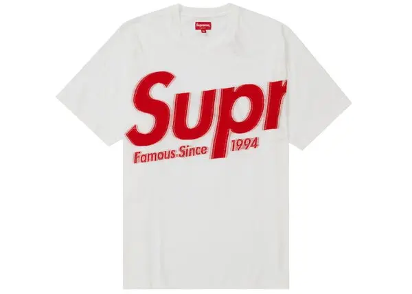 Supreme Intarsia Spellout Short Sleeve Top - White