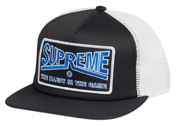 Supreme Illest Mesh Back 5-panel Cap - Black