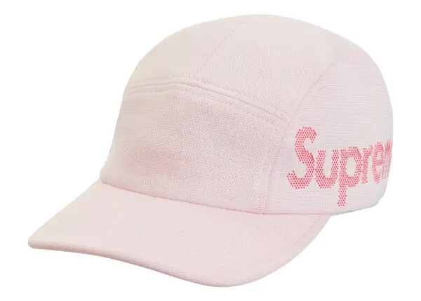 Supreme Jacquard Pique Camp Cap - White