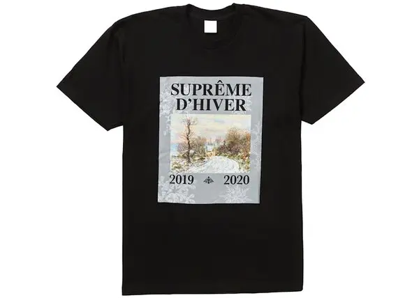 Supreme D'hiver Tee Shirt - Black