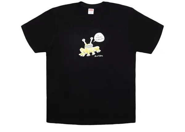 Supreme Daniel Johnston Frog Tee Shirt - Black