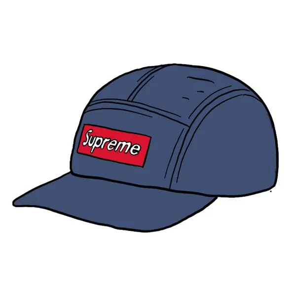 Supreme Inset Logo Camp Cap - Royal