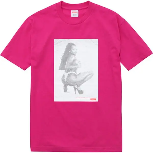 Supreme Digi Tee Shirt - Hot Pink