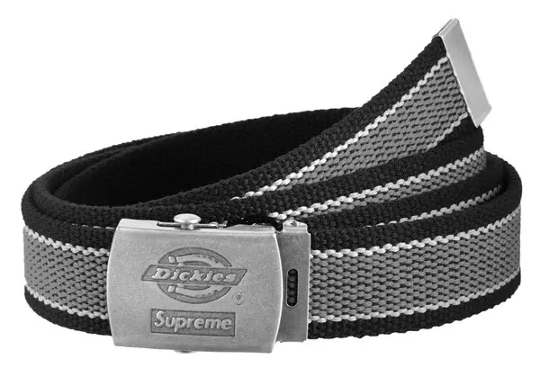 Supreme Dickies Stripe Webbing Belt - Black