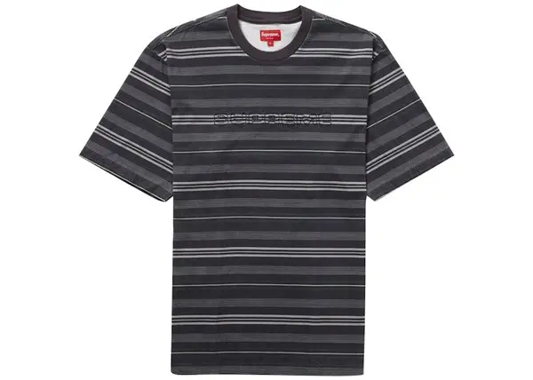 Supreme Dash Stripe Short Sleeve Top - Black