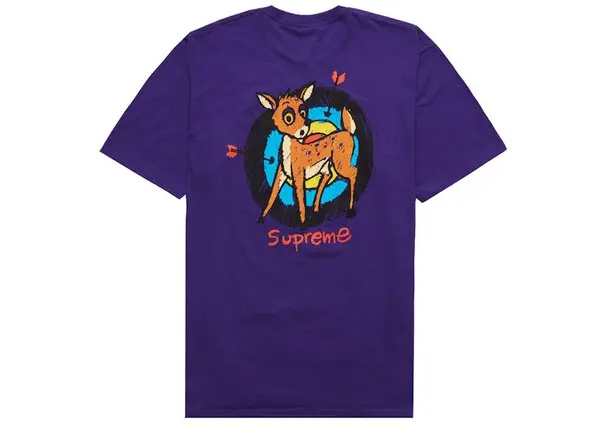 Supreme Deer Tee Shirt - Purple
