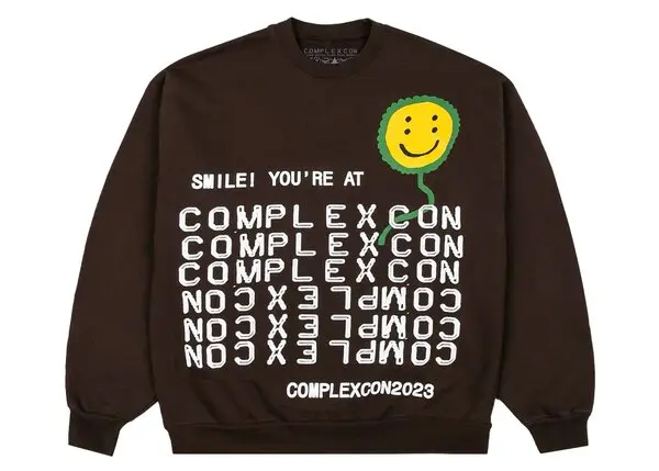 CACTUS PLANT FLEA MARKET X Complexcon Smile! Crewneck Sweatshirt